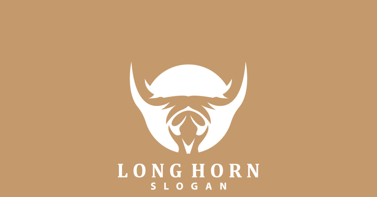 Logo Long Horn Ranch du Texas pour le bétail V11