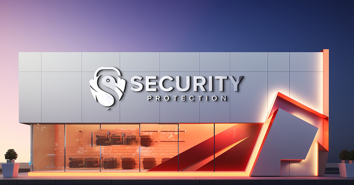 Restaurant front view logo mockup #442031 - TemplateMonster