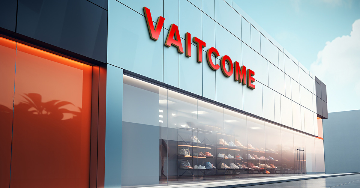 Store front building facade logo mockup - TemplateMonster