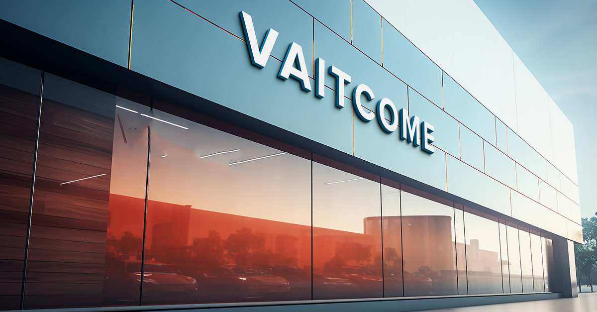 3d building facade sign mockup #442408 - TemplateMonster