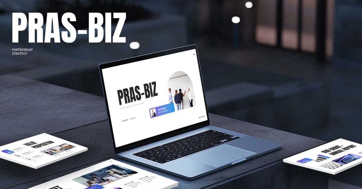 Pras-Biz - Partnership Strategy PowerPoint - TemplateMonster