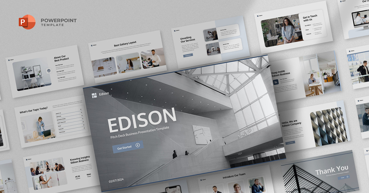 Edison - Plantilla de presentación de PowerPoint