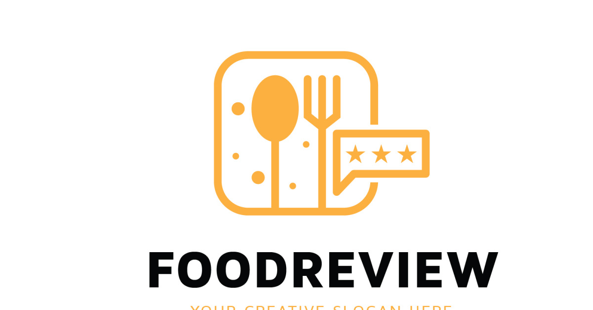Food Review Logo Design Template #442919 - TemplateMonster