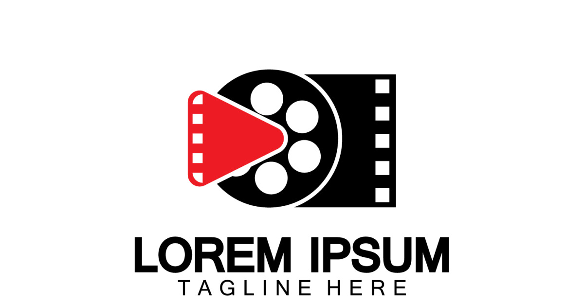 Movie player film logo icon vector template version v16