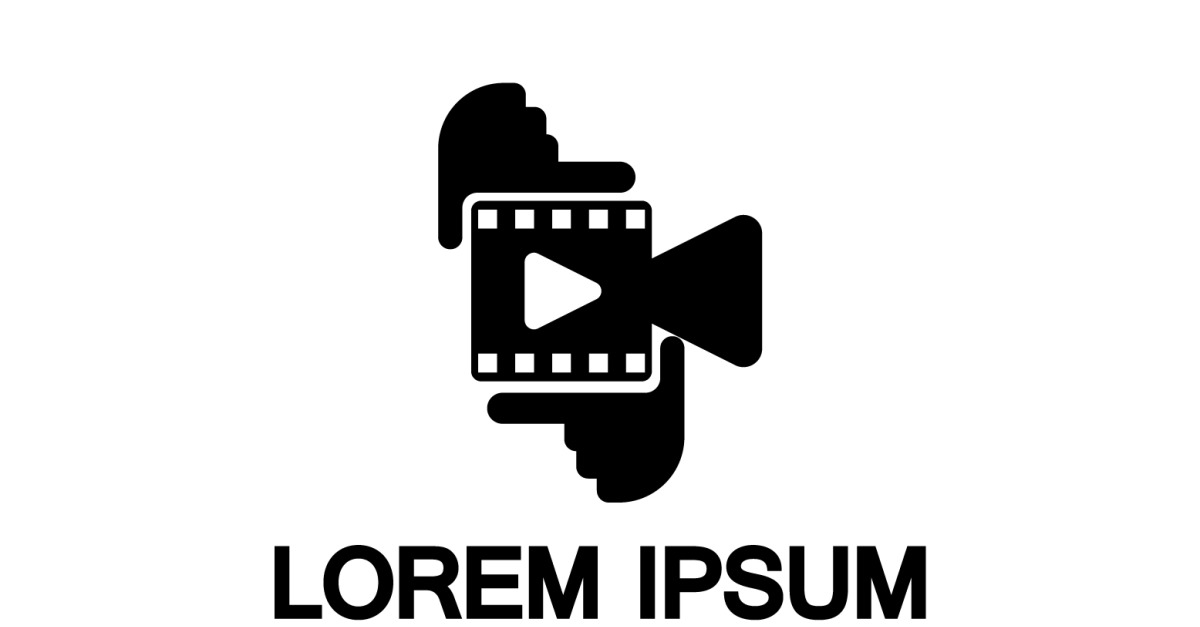 Movie player film logo icon vector template version v17