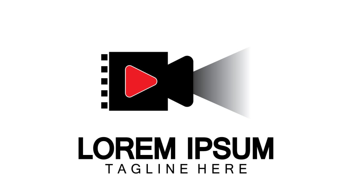 Movie player film logo icon vector template version v2