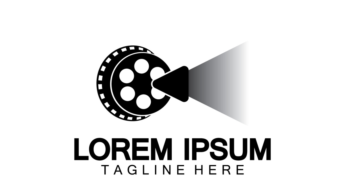 Movie player film logo icon vector template version v7