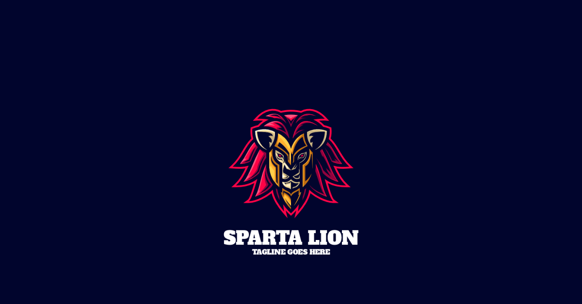 Sparta Lion E-Sport y logotipo deportivo - TemplateMonster