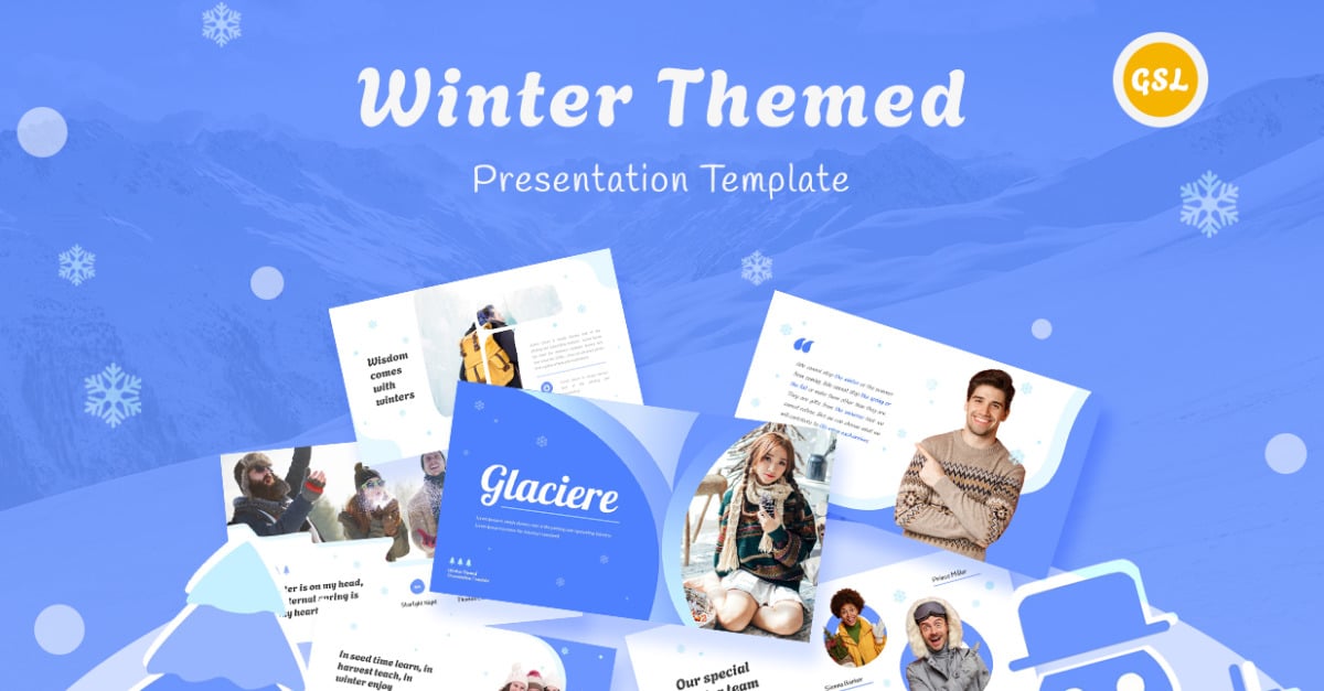 Glaciere – Winter Themed Google Slides Template