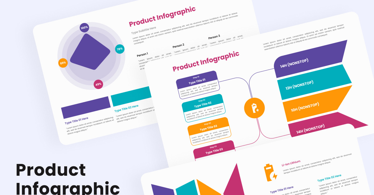 Product Infographic Template V2 #443355 - TemplateMonster
