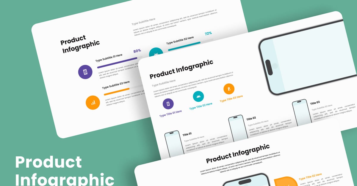 Product Infographic Template V3 #443356 - TemplateMonster