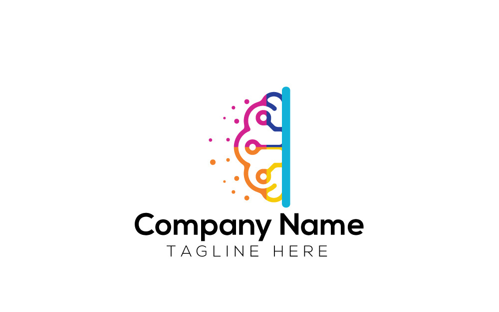 Brain Tester & Technology Logo #444804 - TemplateMonster