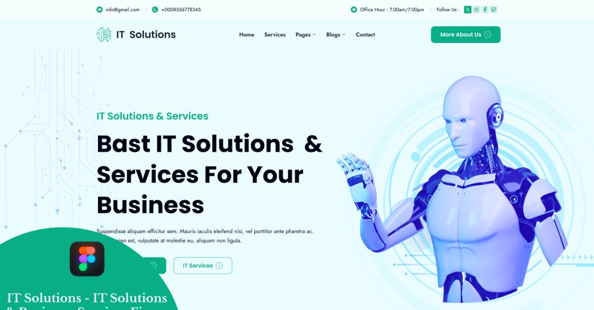 IT Solutions - IT Solutions & Business Services Figma Template