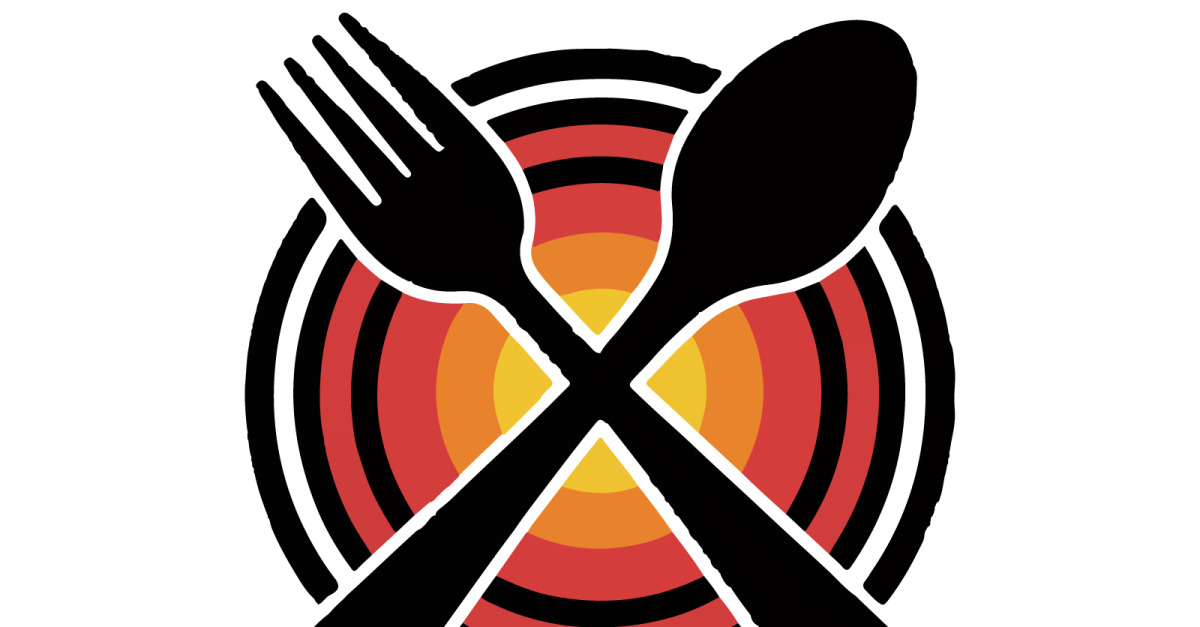 A captivating and vibrant logo for a food brand, featuring a stylized ...