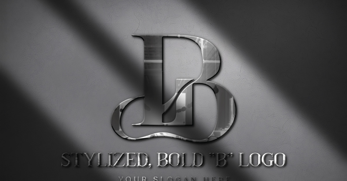 Stylized, Bold B Logo Design #445331 - TemplateMonster