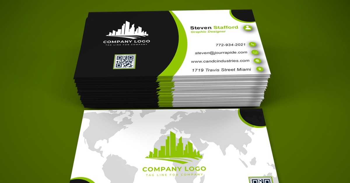Business Card Template - E-card Template with Customizable Designs - 551