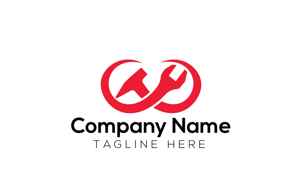 Modèle de conception de logo à ajustement automatique