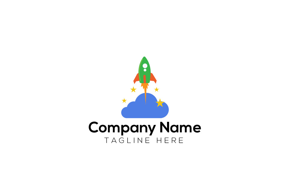 Cloud Rocket Logo Design Template #445885 - TemplateMonster