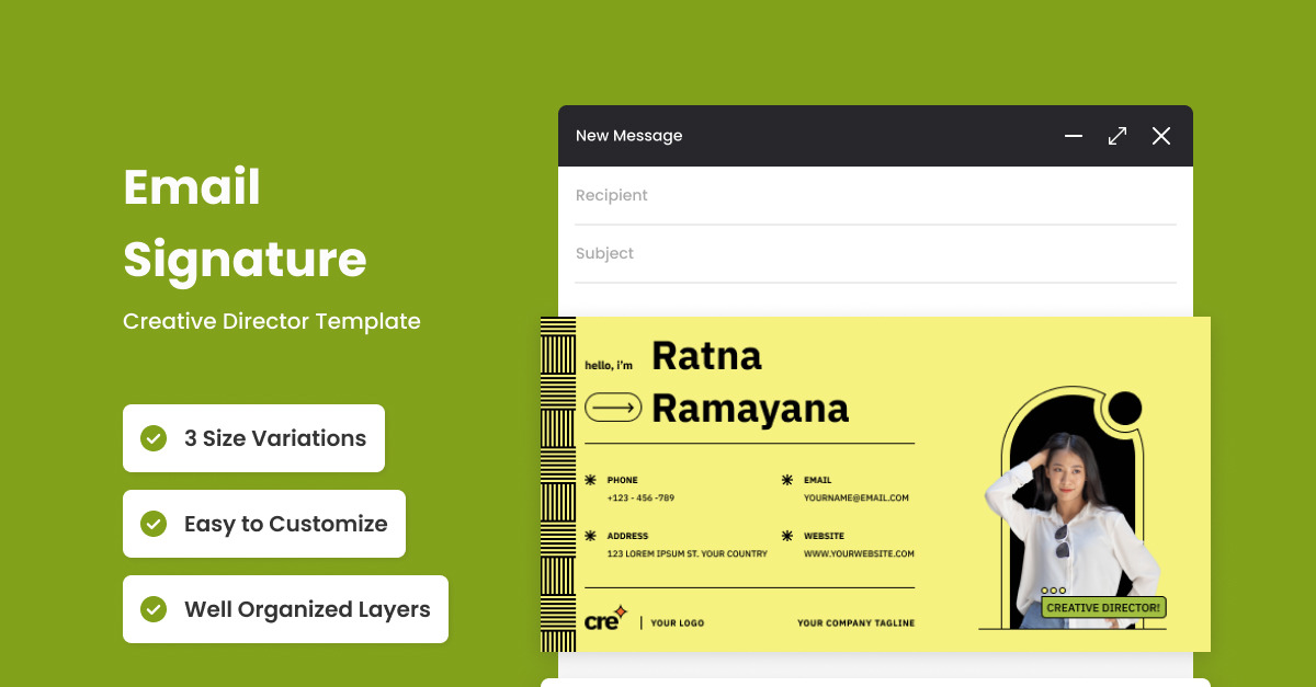 Creative Director - Email Signature Template V3