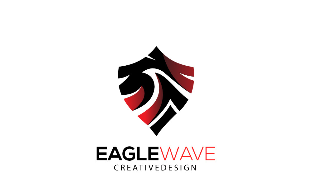 Eagle Wave Logo Design Template #446146 - TemplateMonster