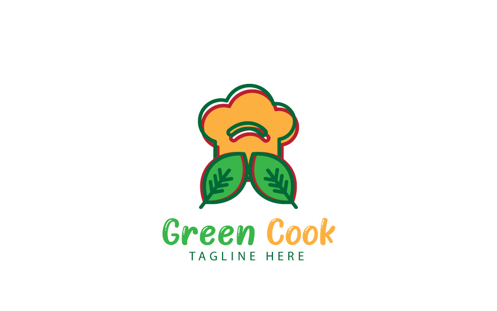 Green Cook Logo Design Template 2 #446264 - TemplateMonster