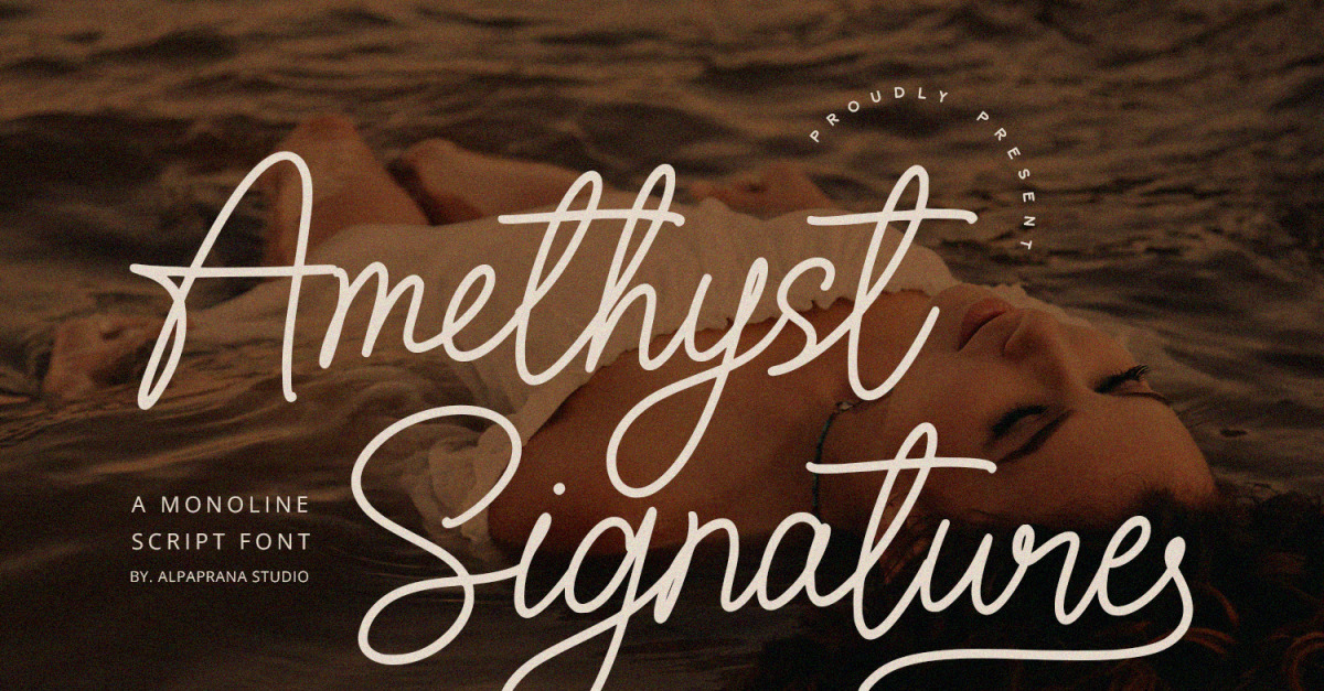 Amethyst Signature - Monoline Font #446376 - TemplateMonster