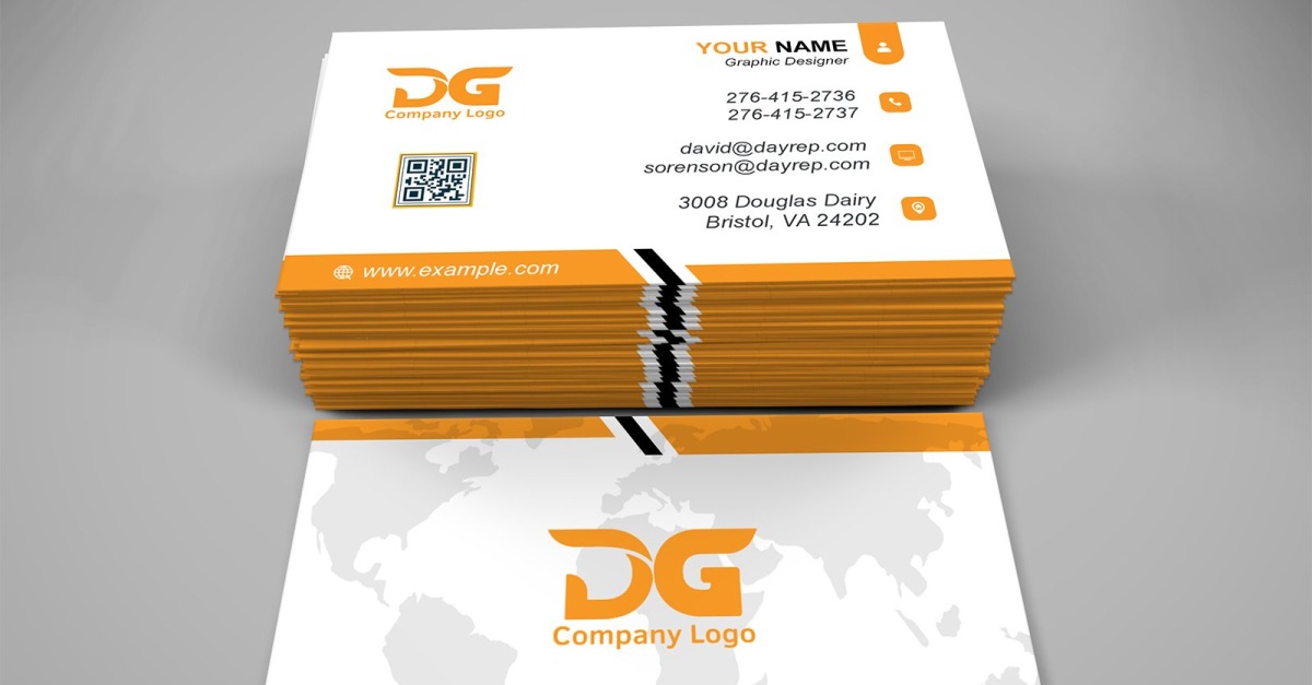 Business Card Template - E-card Template with Customizable Designs - 578