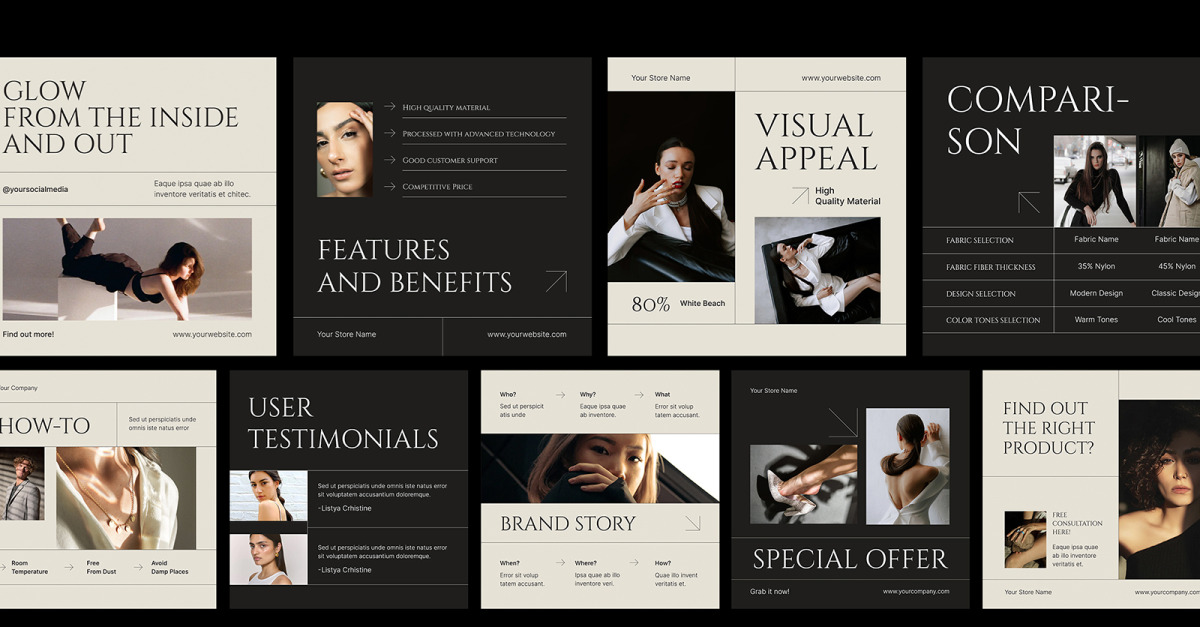 Elegant Product Showcase Instagram Post - TemplateMonster