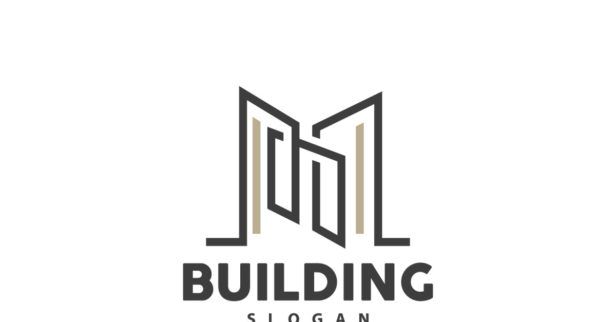 Building Logo Premium Simple Line Design V3 - TemplateMonster