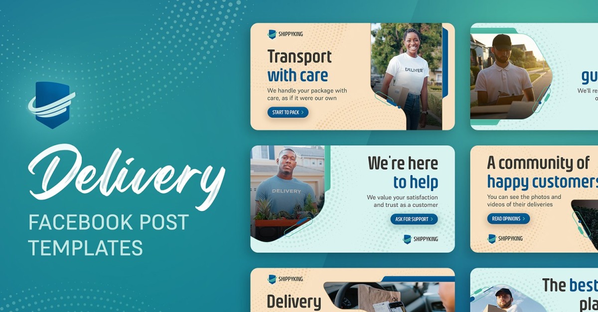 Delivery Facebook Post Templates #446895 - TemplateMonster