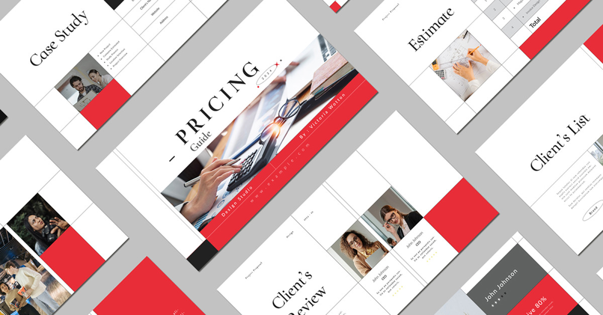 Pricing Guide PowerPoint Template #446874 - TemplateMonster