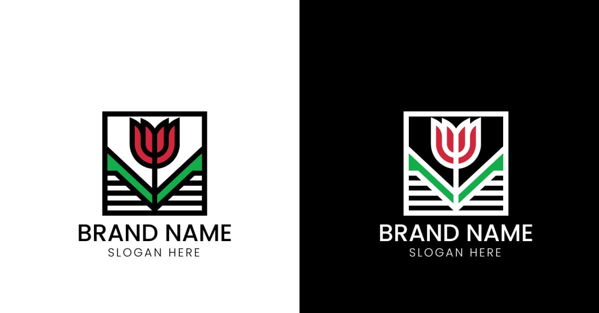 Tulip spa vector logo-09-343 #446848 - TemplateMonster