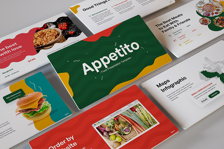 Appetito - Modèle PowerPoint créatif sur la nourriture