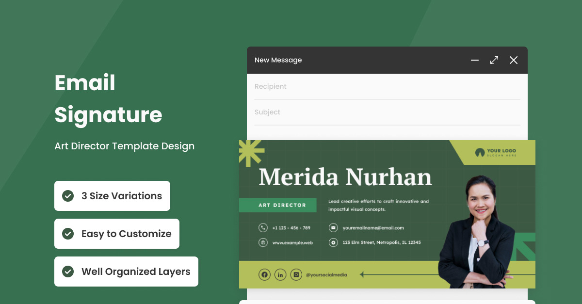 Art Director - Email Signature Template V6 - TemplateMonster