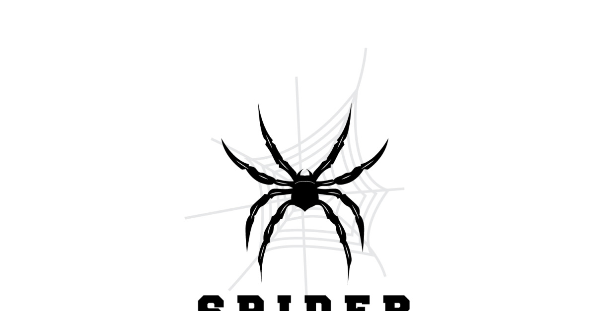Spider Logo Insect Animal Vector Premium V8 - TemplateMonster