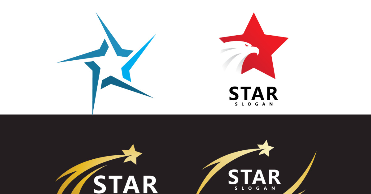 Star logo designs template, Fast star logo Vector illustration design V13