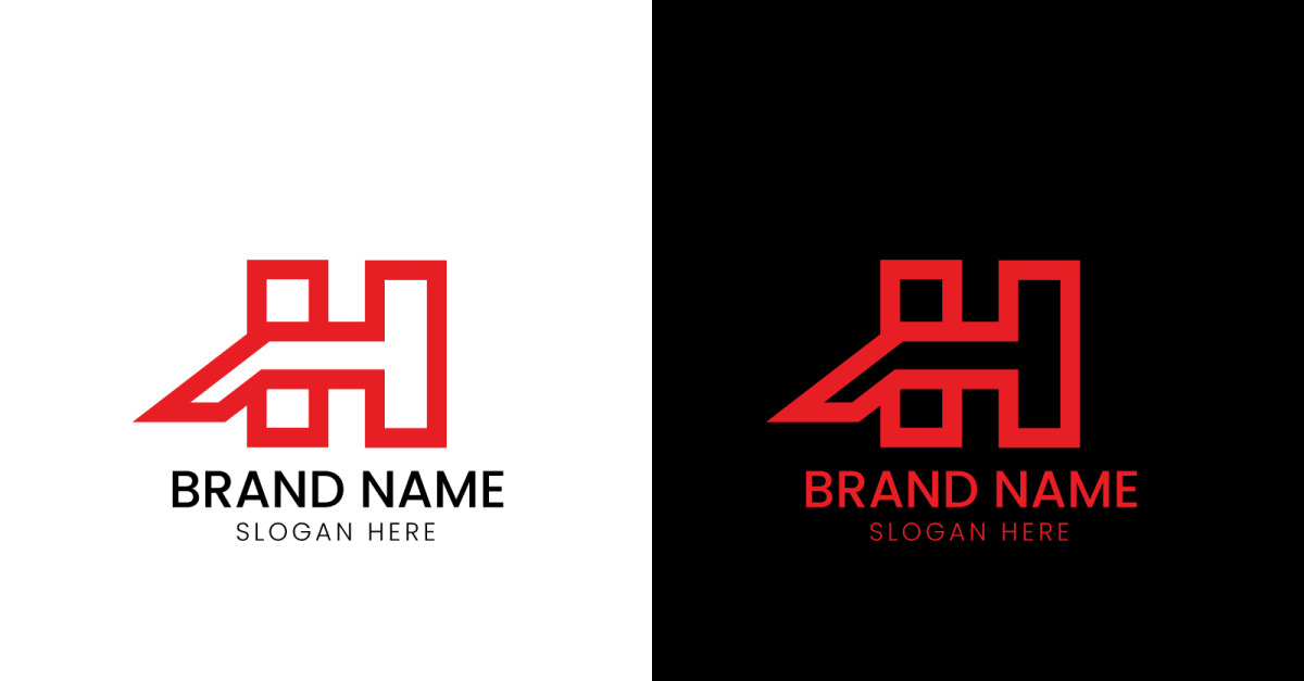 Letter H company logo-09-370 #449525 - TemplateMonster