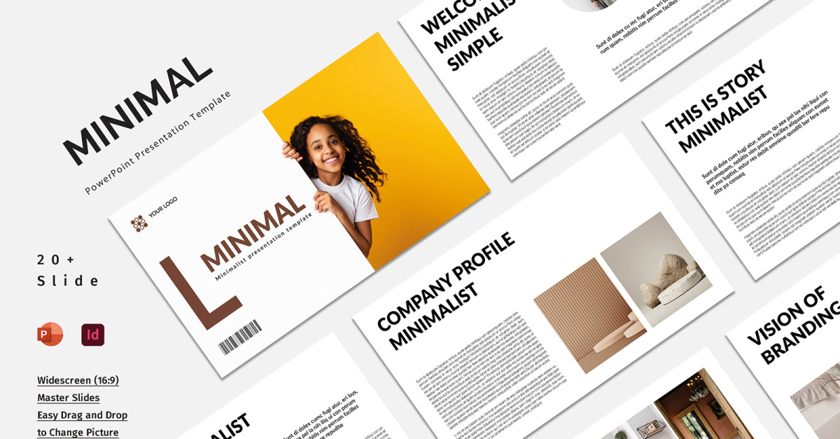 Minimal PowerPoint Sunumu #449634 - TemplateMonster