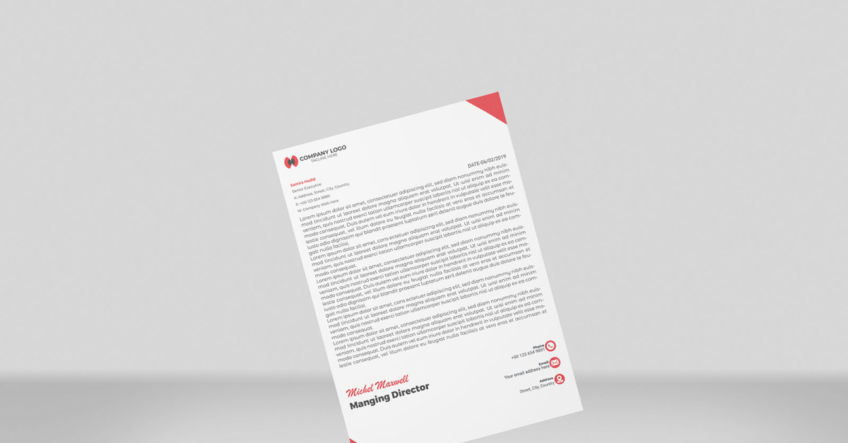 Letterhead Design With AI And EPS #449899 - TemplateMonster