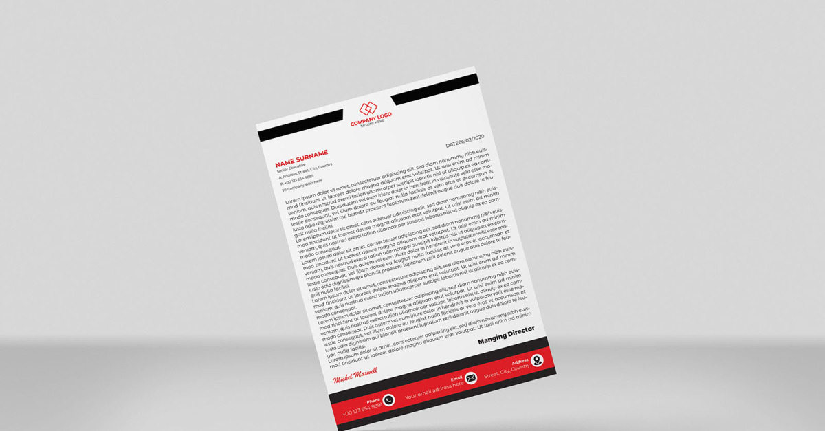 New Letterhead Corporate Identity #449991 - TemplateMonster