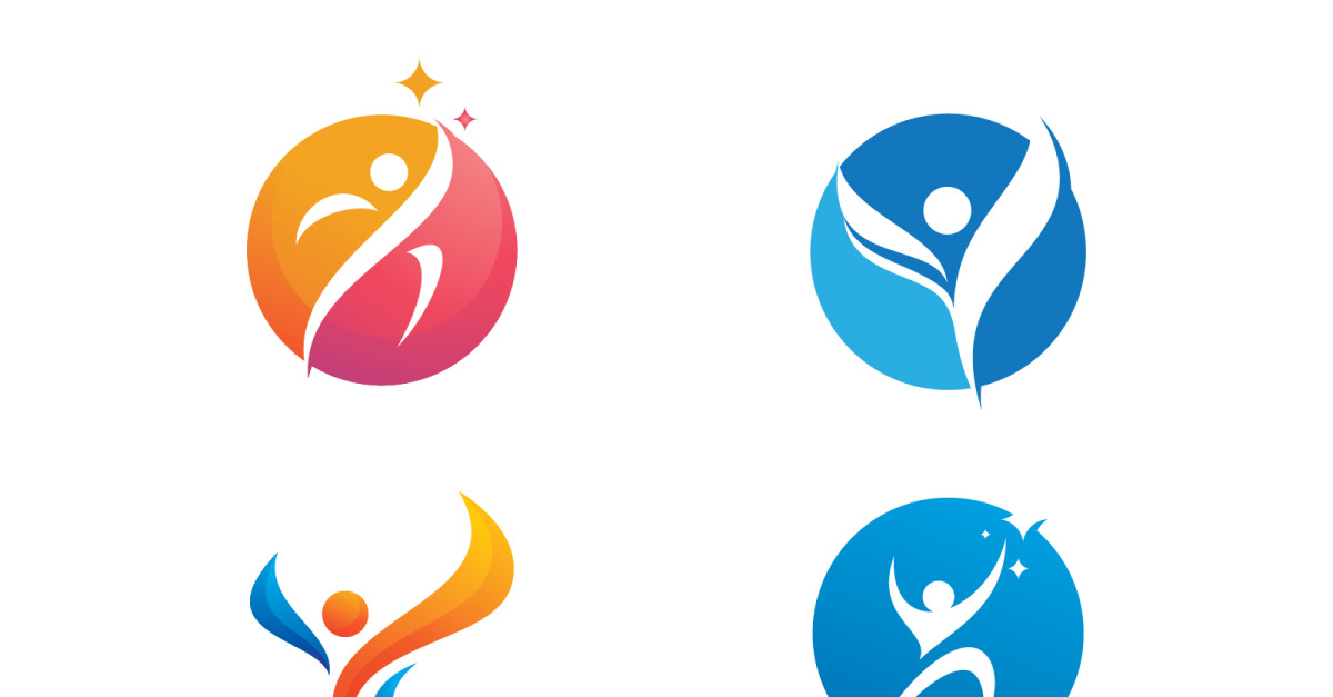 Character logo sign illustration people vector design V14