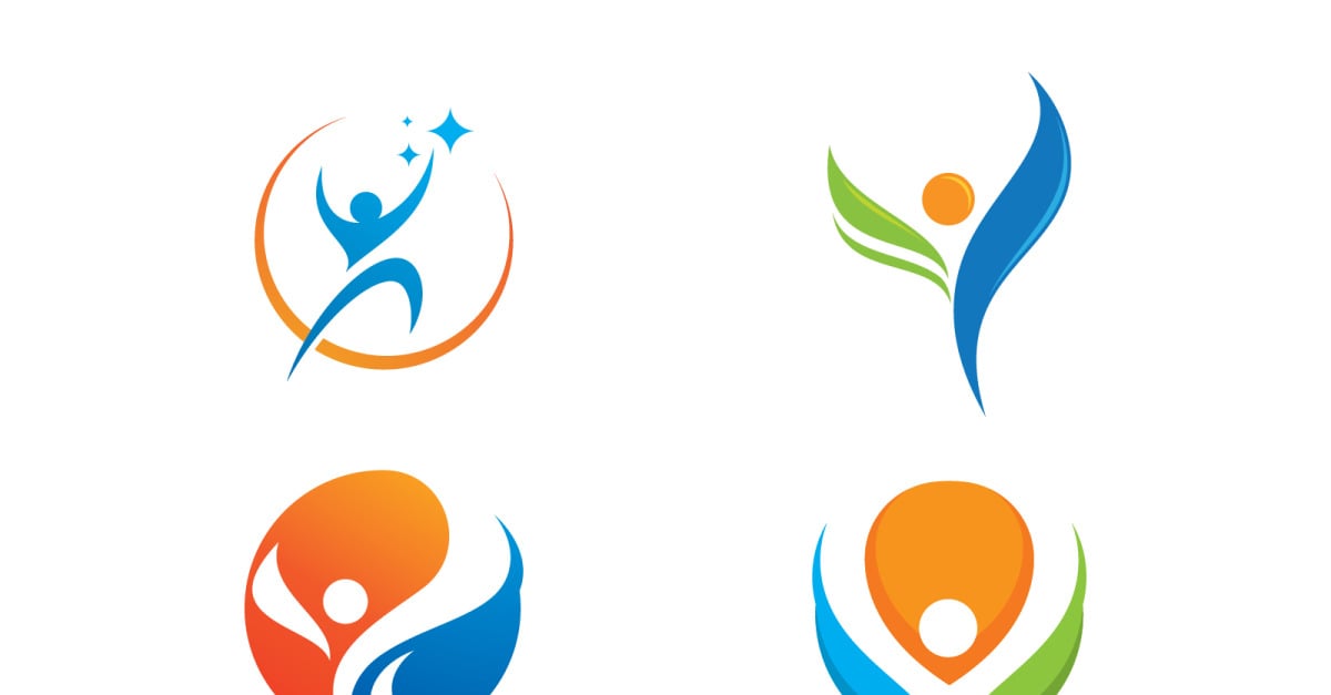 Character logo sign illustration people vector design V15