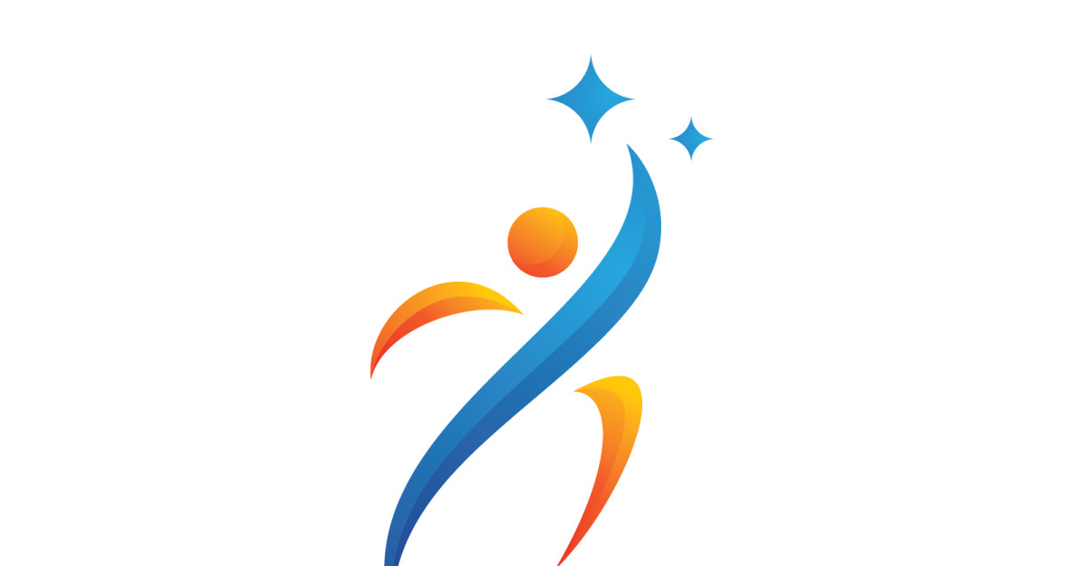 Character logo sign illustration people vector design V3