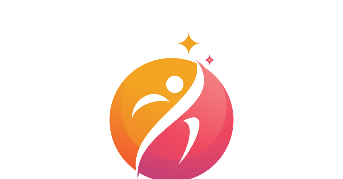 Character logo sign illustration people vector design V7