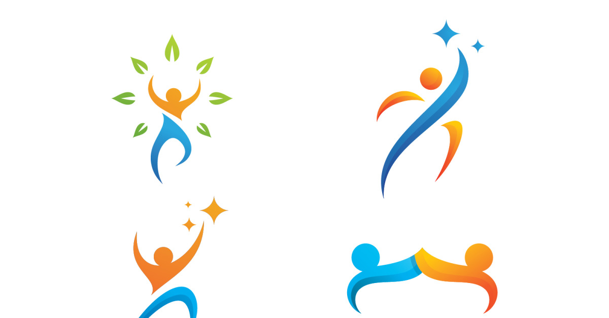 Character logo sign illustration people vector design V13