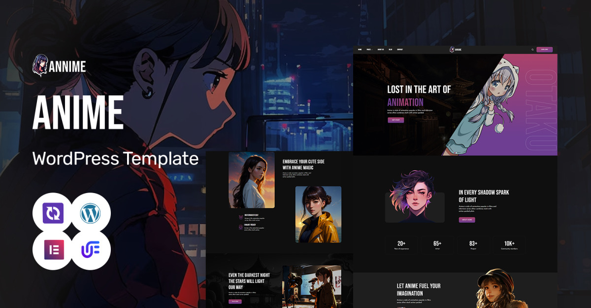 Annime - Tema Elementor de WordPress para anime y manga