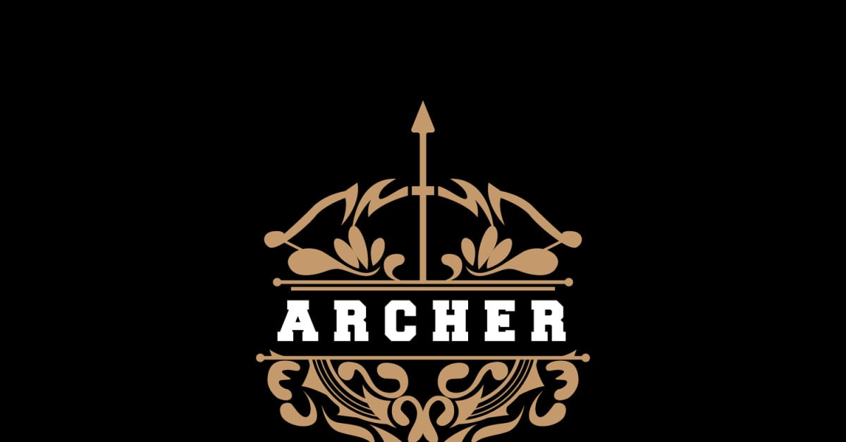 Archer Logo Archery Arrow Vector Design V12 - TemplateMonster