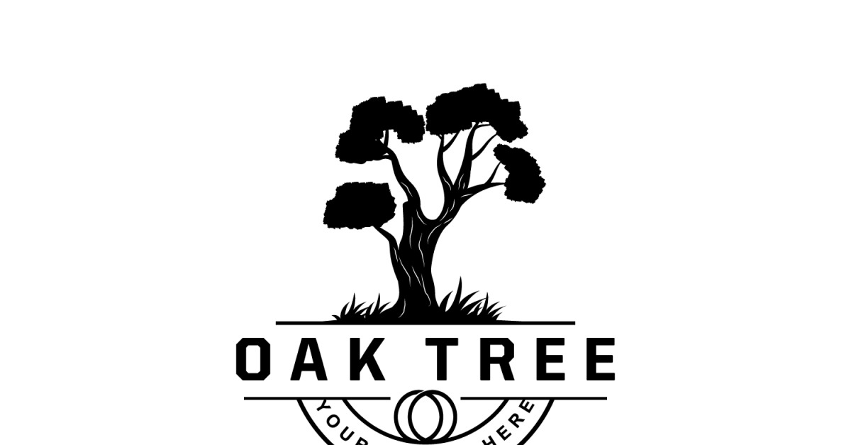 Oak Tree Logo Nature Tree Plant Vector V1 - TemplateMonster