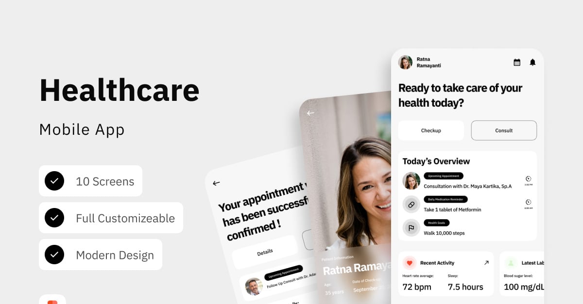 Helth - Healthcare Mobile App #451098 - TemplateMonster