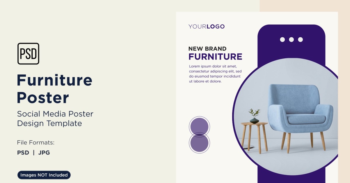 Furniture Poster Design Template 03 #451157 - TemplateMonster